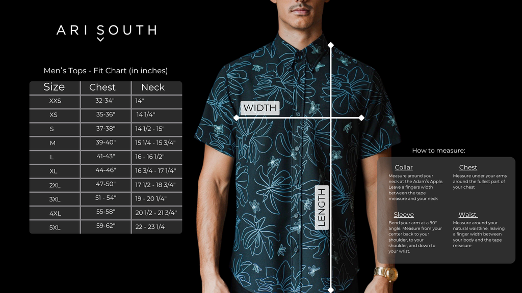 Women's Sizing Guide – Ari South